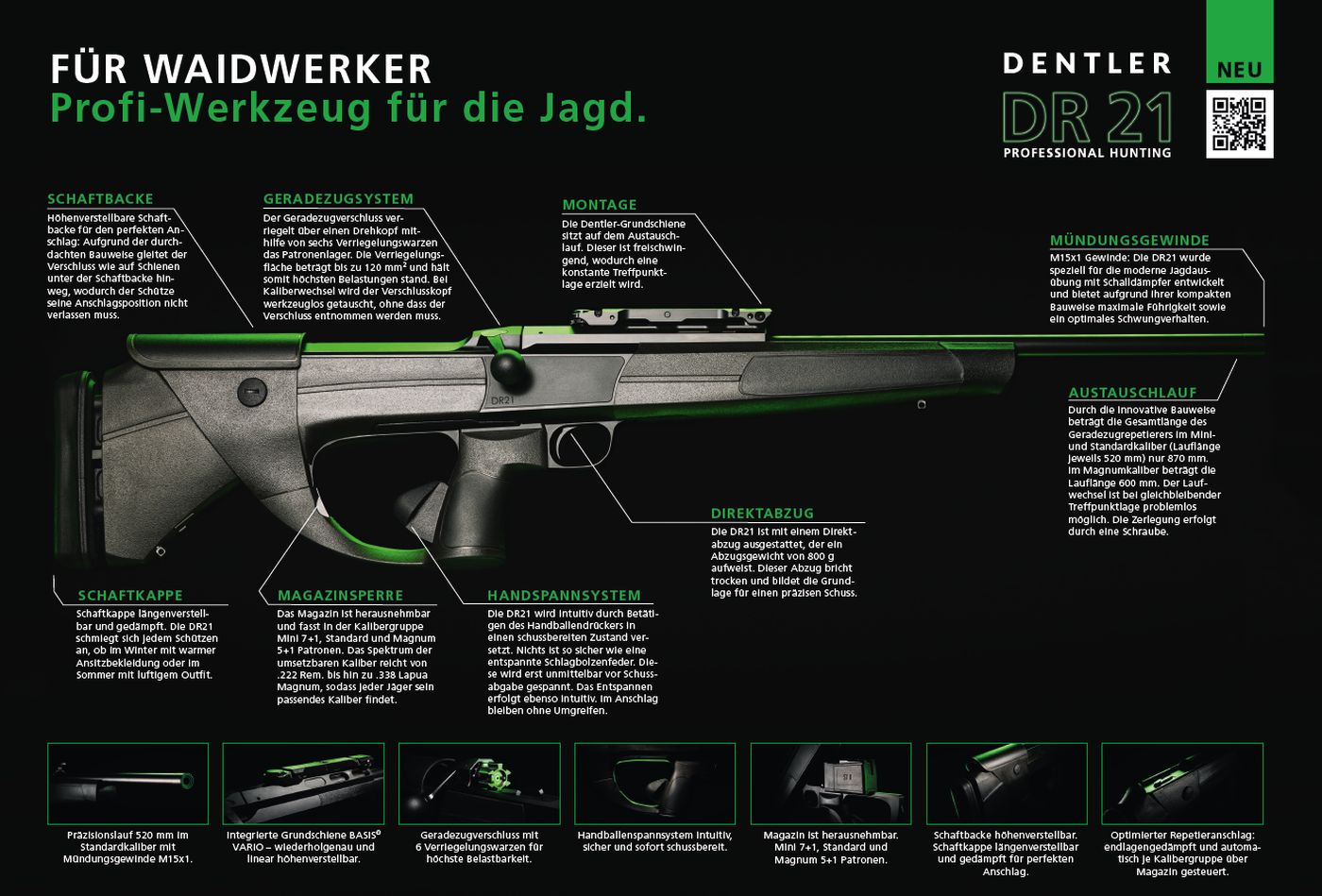 Von Waidwerkern für Waidwerker: DENTLER stellt innovative Büchse DR21 ...